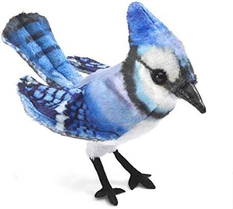 Mini Blue Jay Finger Puppet