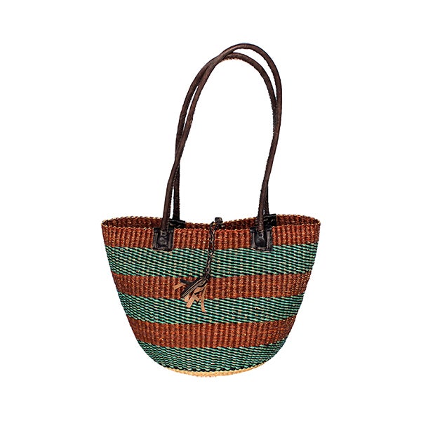 Shoulder Bag Ghana Woven Grass